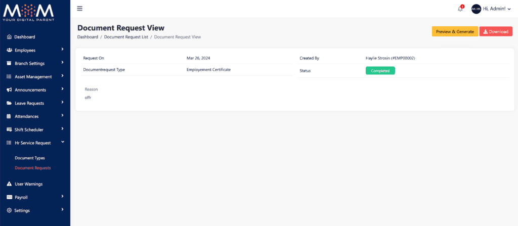 Workforce Management System Software | Mom Digital