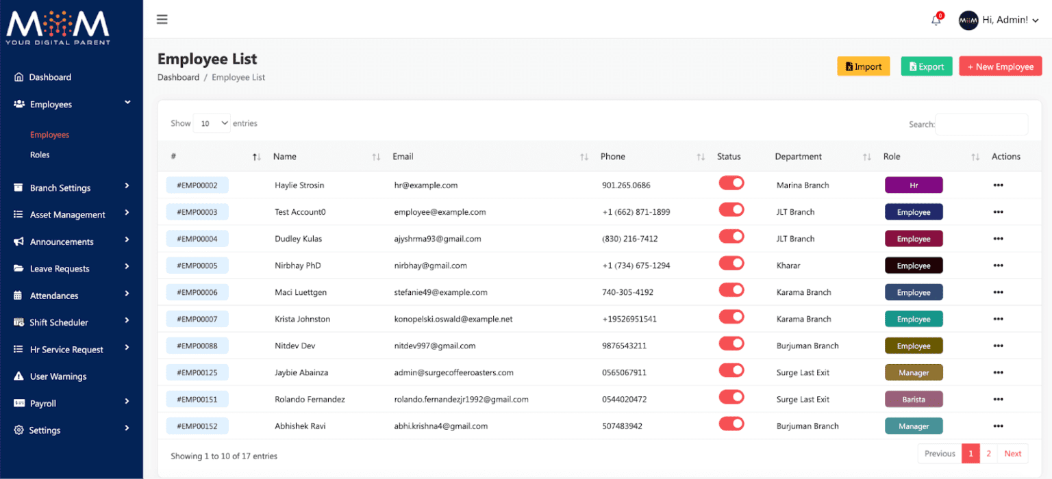Workforce Management System Software | Mom Digital